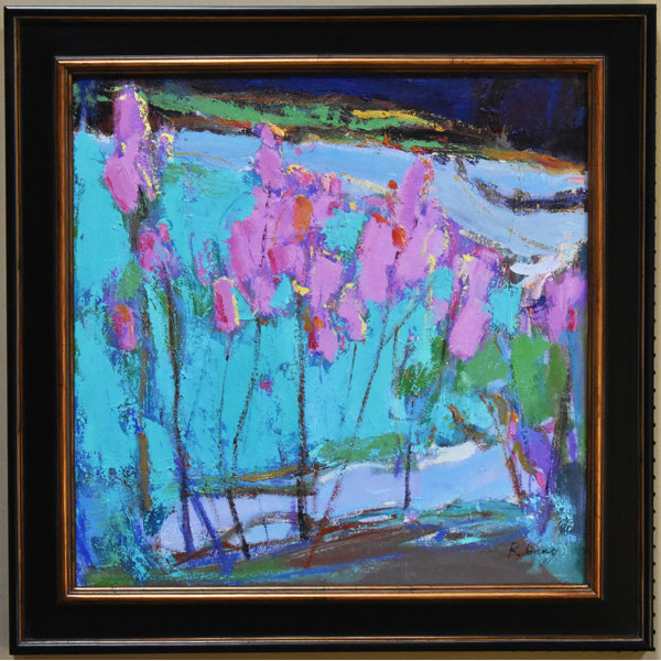Paul Robinson Fine Art Abstract Floral Abstract Floral II Framed On ...