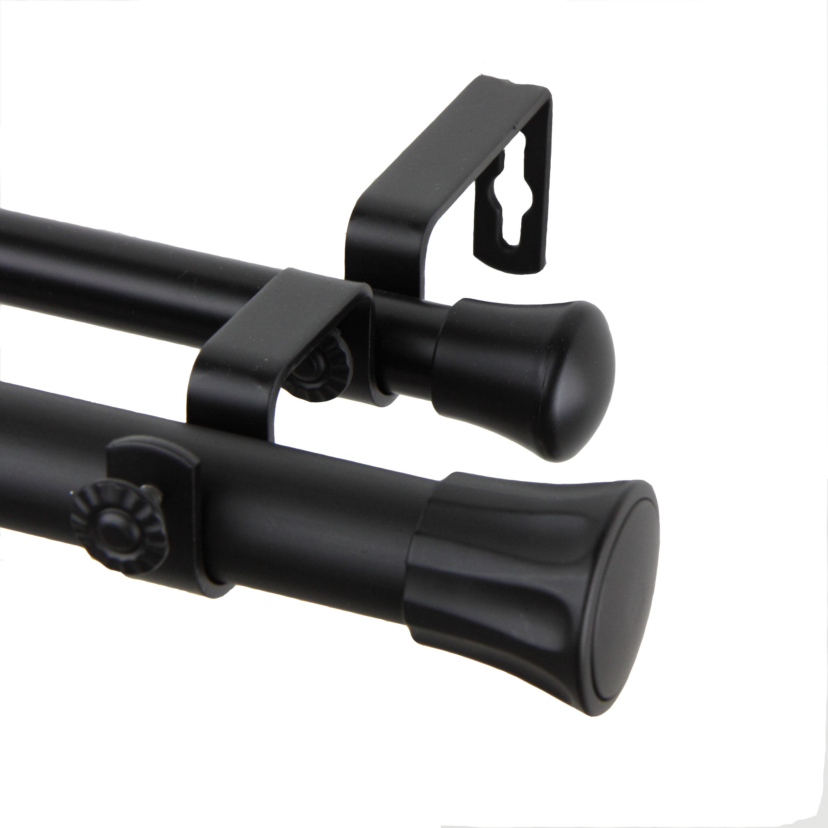 Red Barrel Studio® Blimi Adjustable 1'' Double Curtain Rod | Wayfair