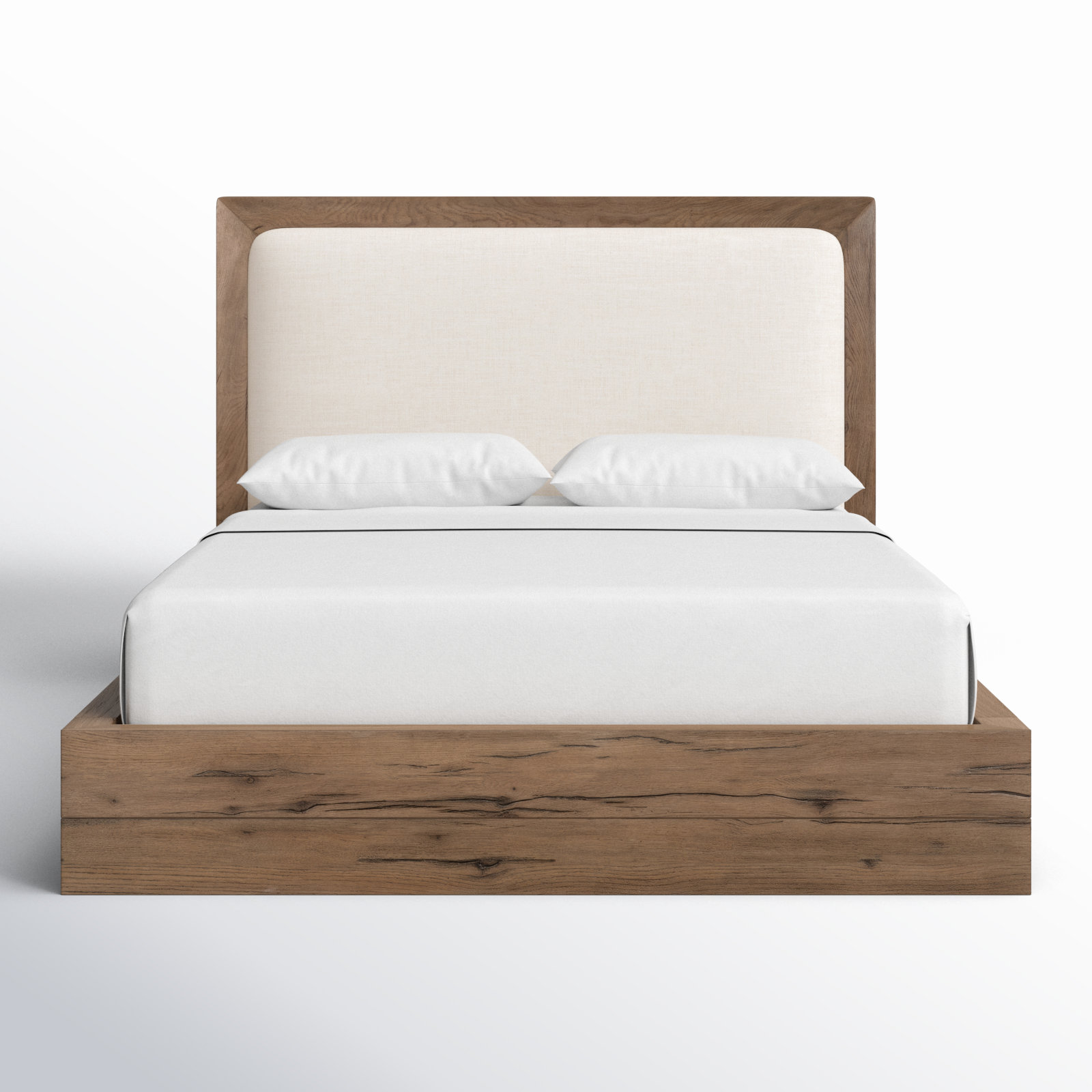 Joss & Main Annaya Solid Wood and Upholstered Standard Bed | Joss & Main