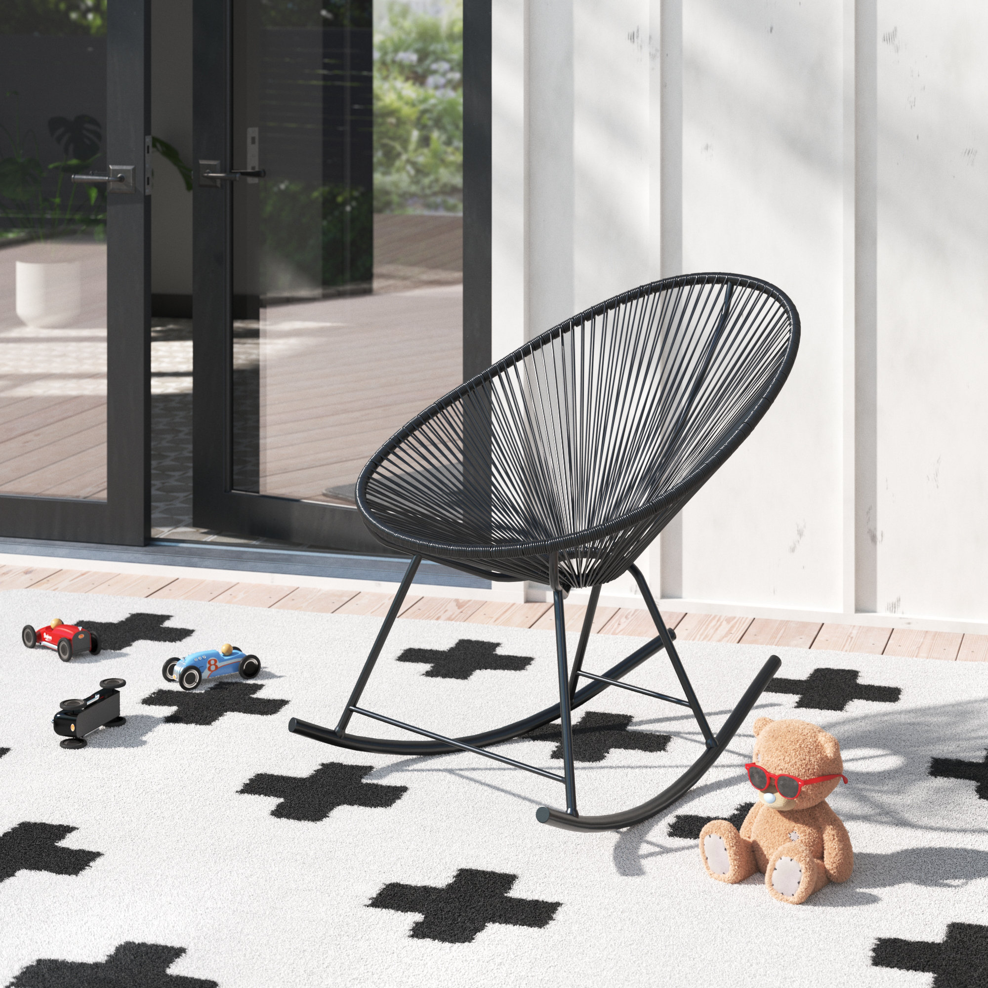 Latitude Run® Outdoor Rocking Metal Chair & Reviews - Wayfair Canada