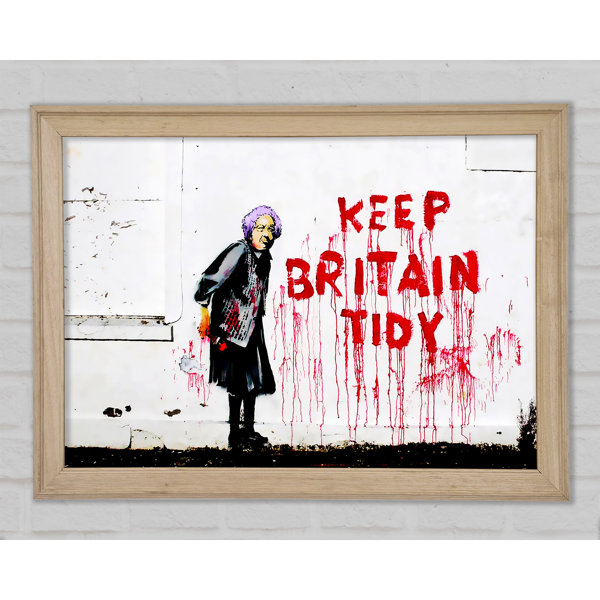 Happy Larry Keep Britain Tidy Framed Print | Wayfair.co.uk