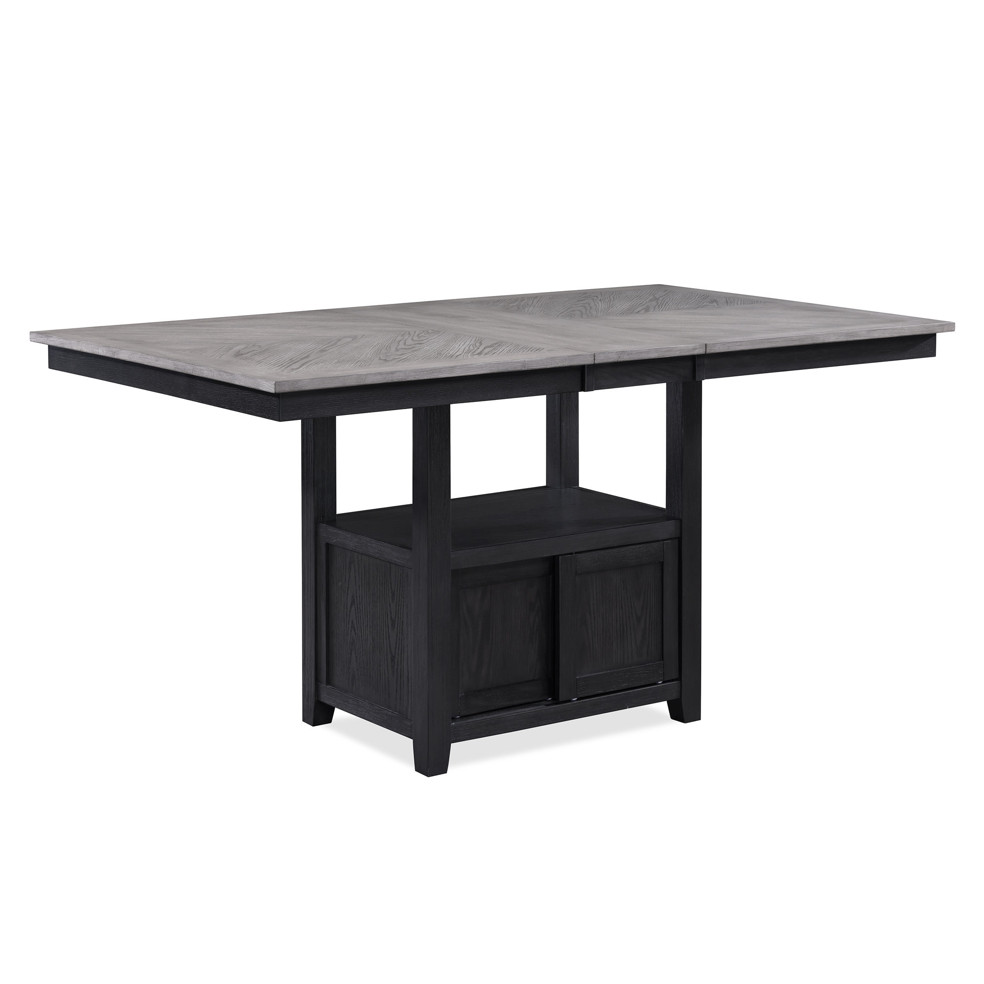 Ophelia & Co. 1Pc Transitional Farmhouse Counter Height Table Storage ...