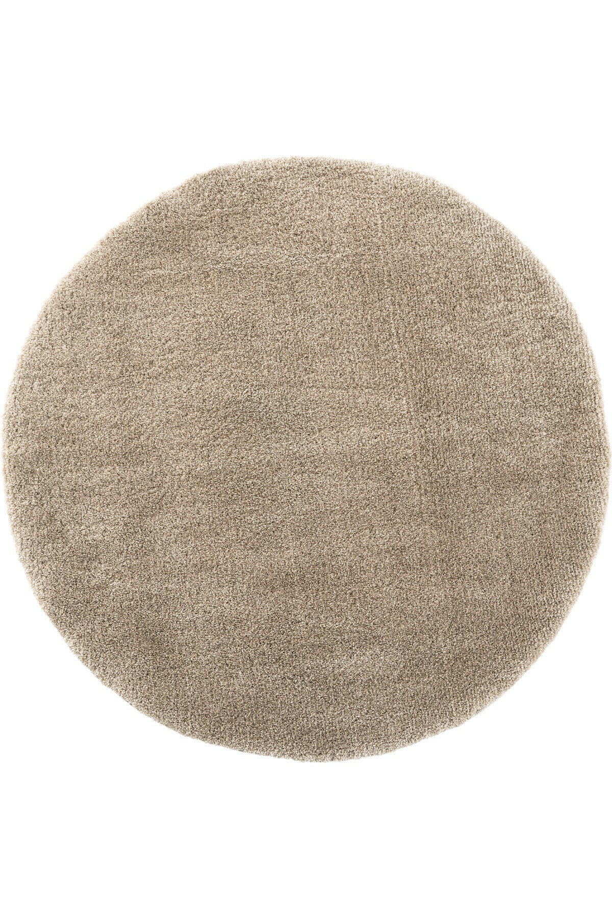 Hokku Designs Comfy Beige Round Textured Modern Shaggy Rug | Wayfair