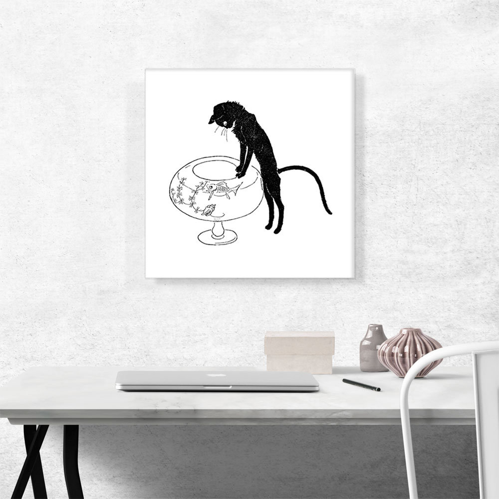 ARTCANVAS Cats - Pictures Without Words 1898 Canvas Art Print By ...