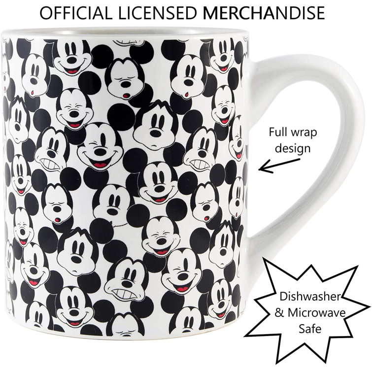 Silver Buffalo Disney Mickey Mouse Face Pattern Coffee Mug - Wayfair Canada