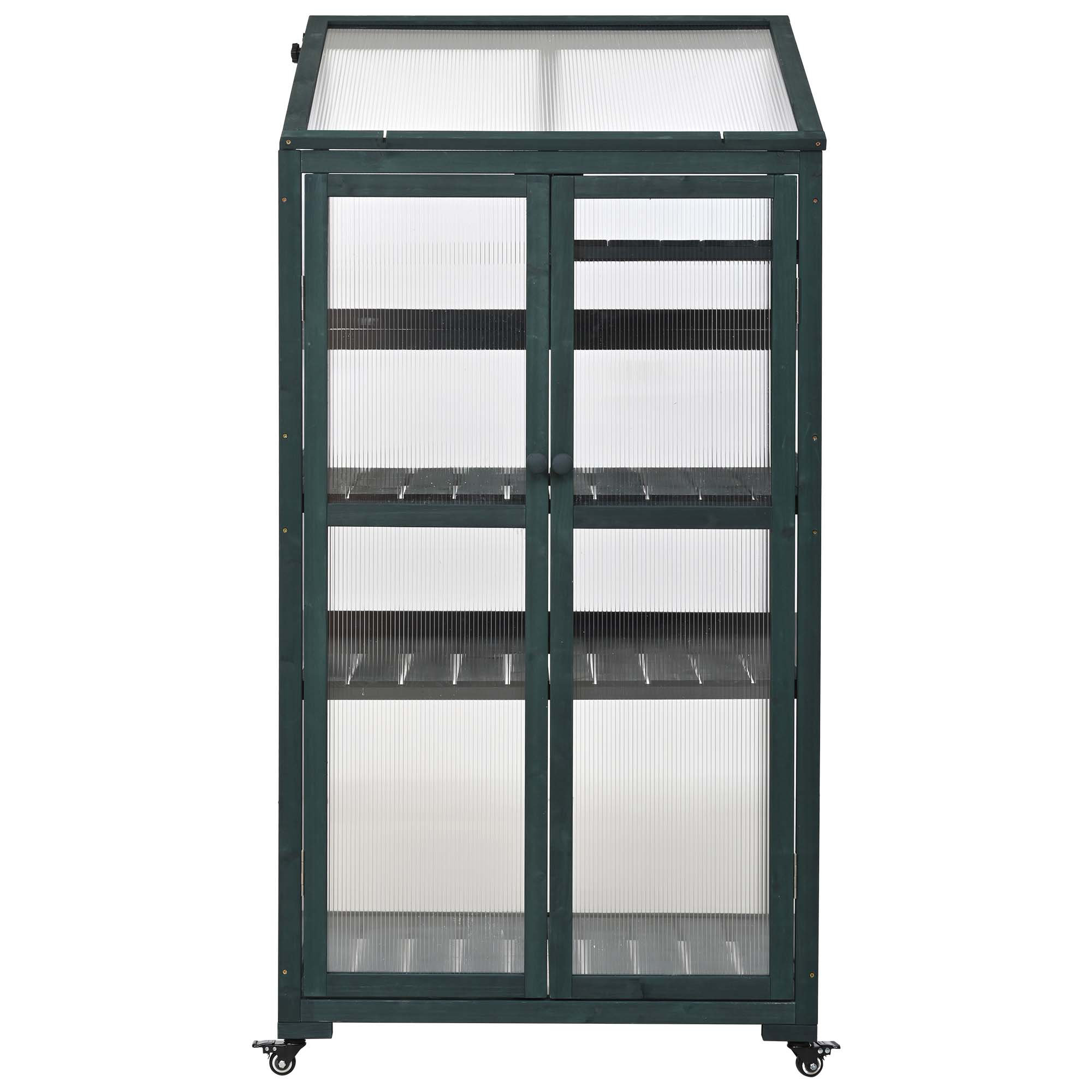 Greenhome Trade 62Inch Height Wood Large Greenhouse Balcony Portable ...