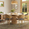Latitude Run® Round Solid Wood Base Dining Table For 1-6 & Reviews ...