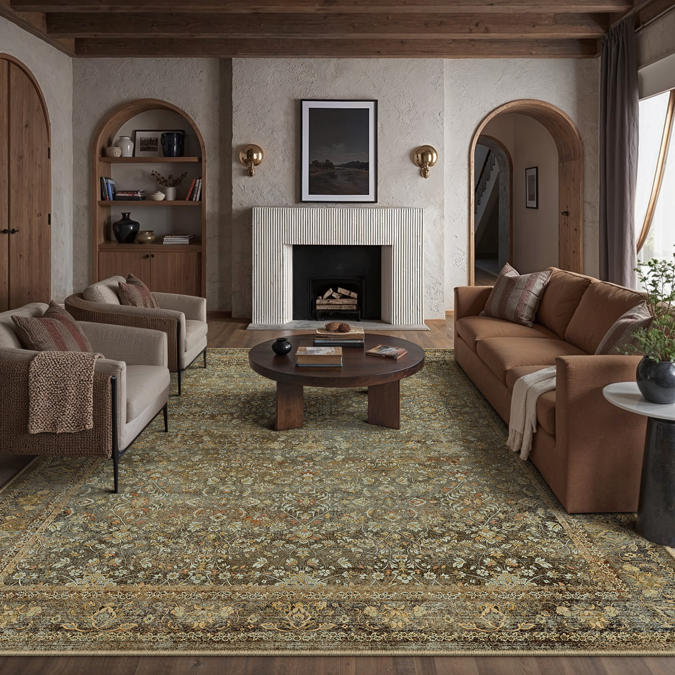 Charlton Home Lorena Vintage Oriental Persian Style Area Rug - Wayfair Canada