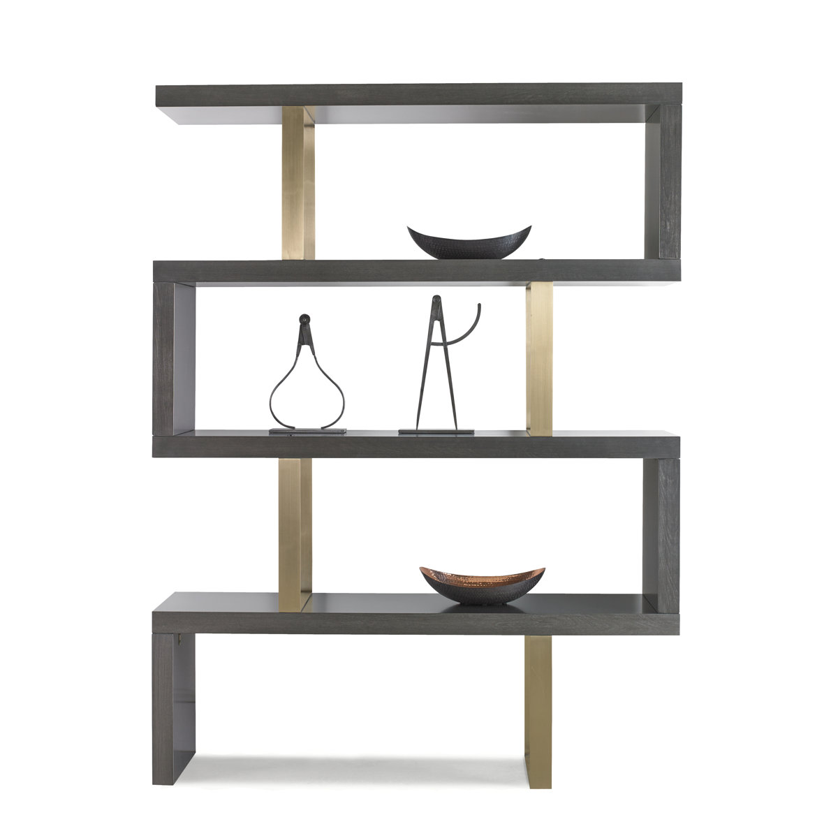 Sherrill Occasional Modern Loft 80" H x 60" W Geometric Bookcase | Perigold
