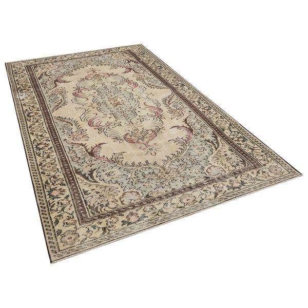 Lofy Vintage Beige Rug | Wayfair