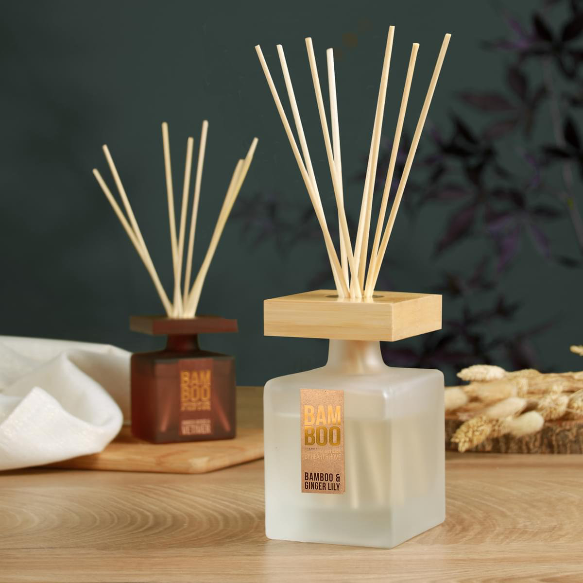 Bamboo by Heart & Home Bamboo Everyday Plant / Floral Reed Diffusers ...