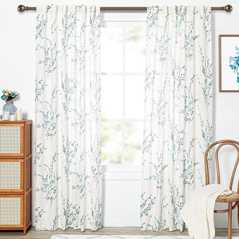 Red Barrel Studio® Sheer Curtains 84 '' 2 Panels for Living Room ...
