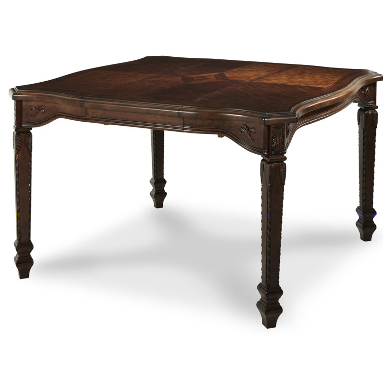 Michael Amini Windsor Court Extendable Solid Wood Base Dining Table ...