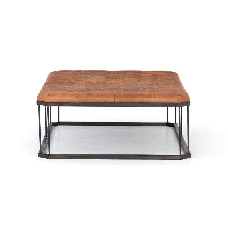 Four Hands Isle Leather Coffee Table & Reviews | Perigold