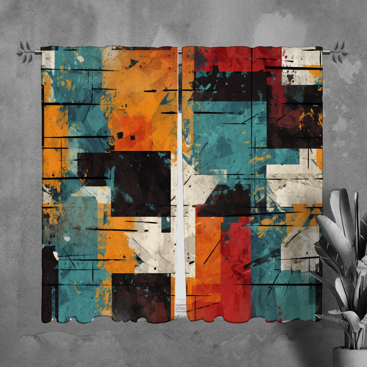 East Urban Home Tenneil Polyester Room Darkening Curtain Pair | Wayfair