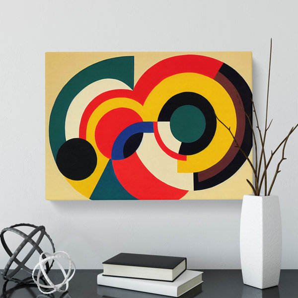 George Oliver Bold Modern Abstract Art - Wrapped Canvas Painting ...