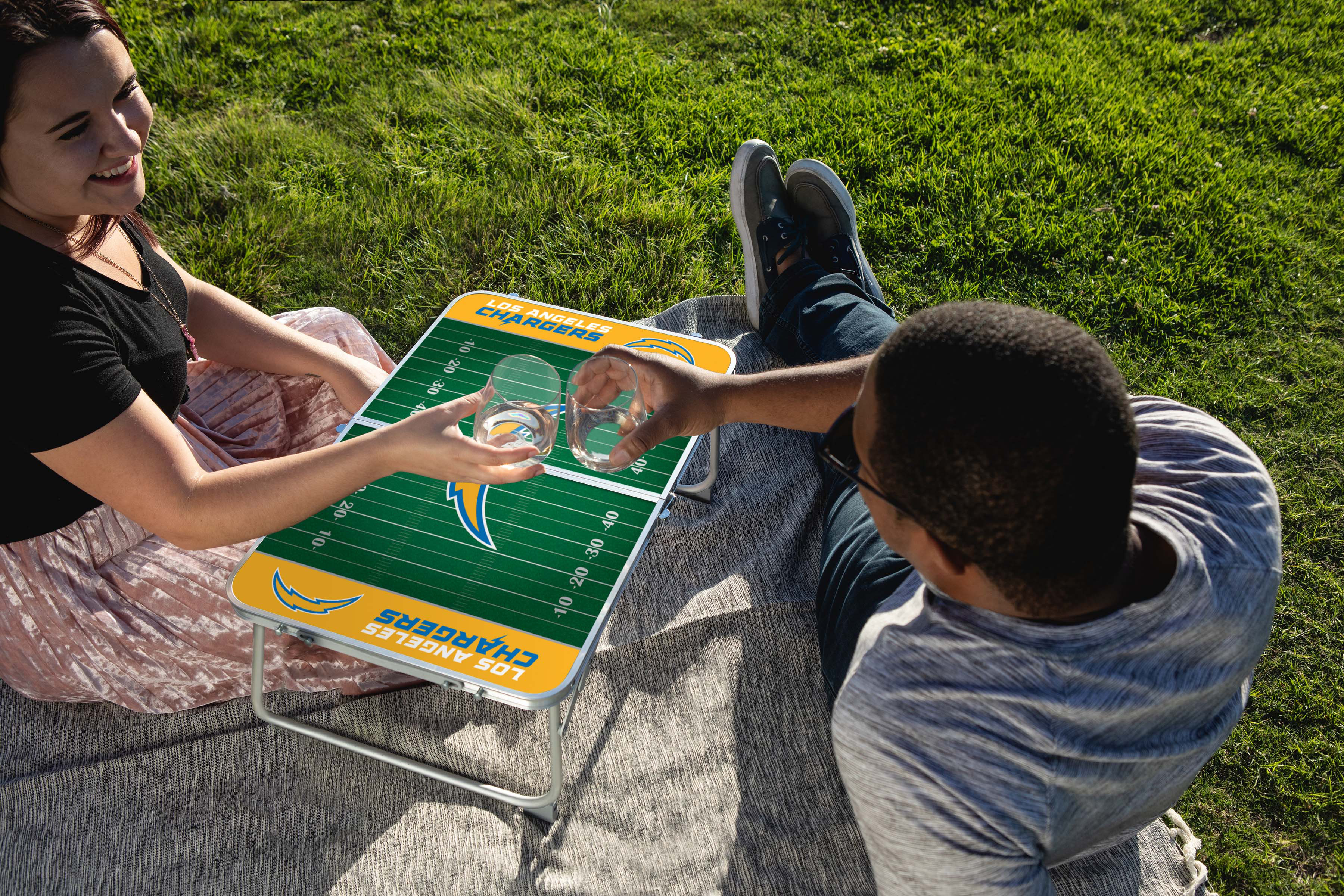 ONIVA™ NFL Los Angeles Chargers Concert Table Mini Portable Table | Wayfair
