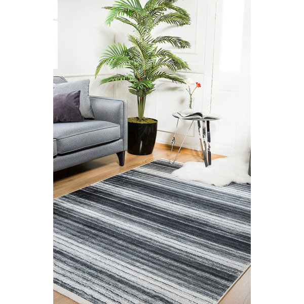 Williston Forge Calgary Striped Machine Woven Area Rug | Wayfair.co.uk