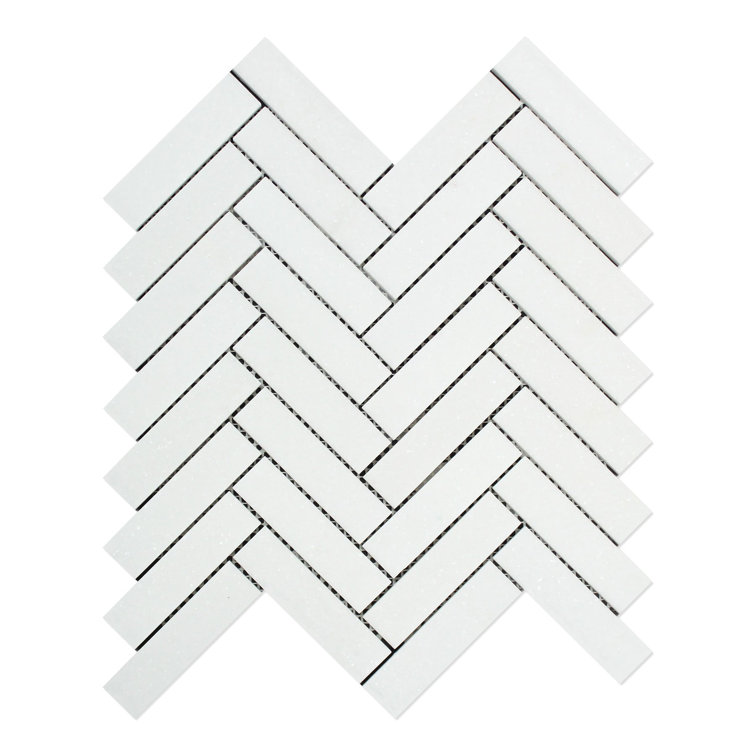 Stone & Tile Shoppe, Inc. Marble Chevron Mosaic Wall & Floor Tile ...
