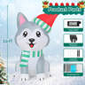 The Holiday Aisle® Christmas Inflatables 5 FT Christmas Dog Inflatables ...