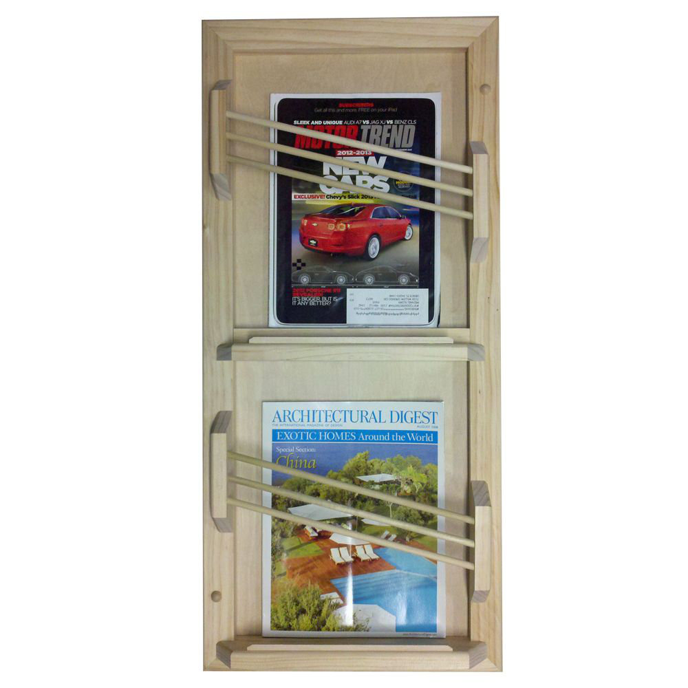 Timber Tree Cabinets Meridian Double on the Wall Magazine Rack | Wayfair