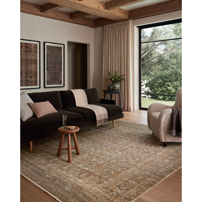 Amber Lewis x Loloi Molly Natural / Denim Area Rug & Reviews | Wayfair