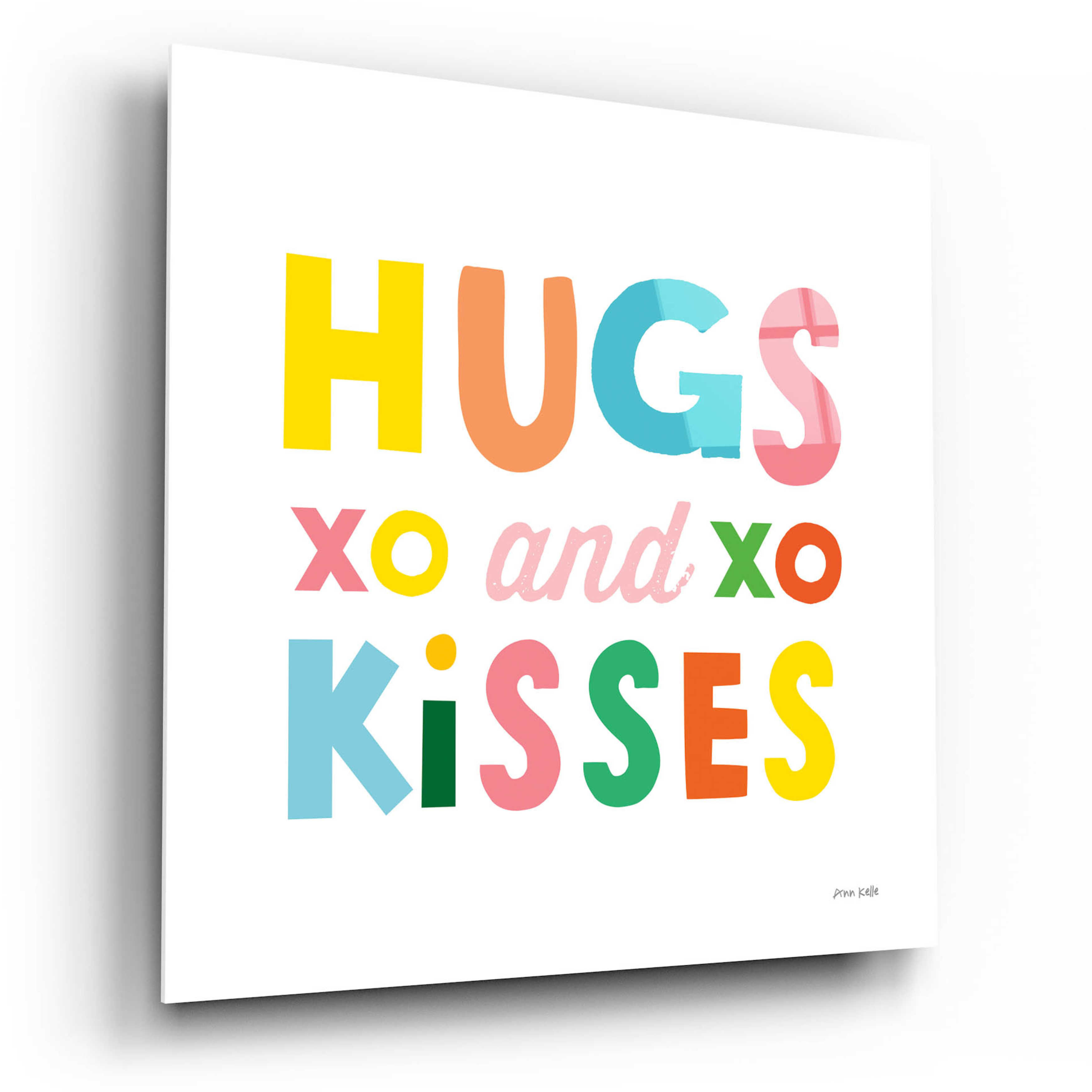 Trinx Hugs and Kisses by Ann Kelle - Unframed Textual Art | Wayfair