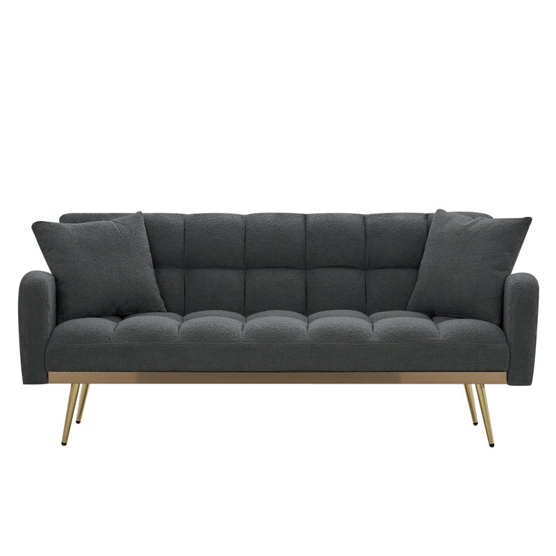 Mercer41 Rinor 69'' Square Arm Sleeper & Reviews | Wayfair