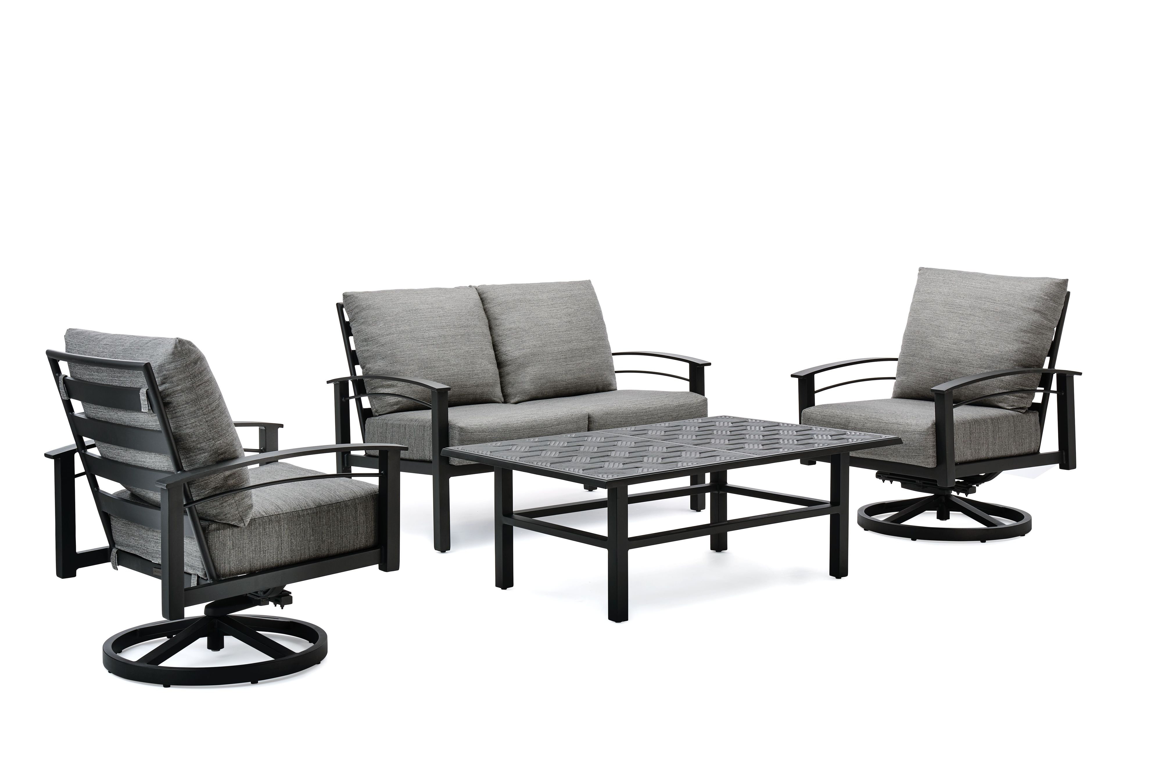 Winston Stanford Cushion 4-Pc Set with 2 Swivel Chairs, Loveseat, and ...