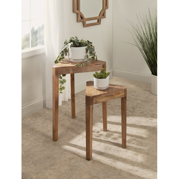 Birch Lane™ Ardentown Solid Wood 3 Legs Nesting Tables & Reviews | Wayfair
