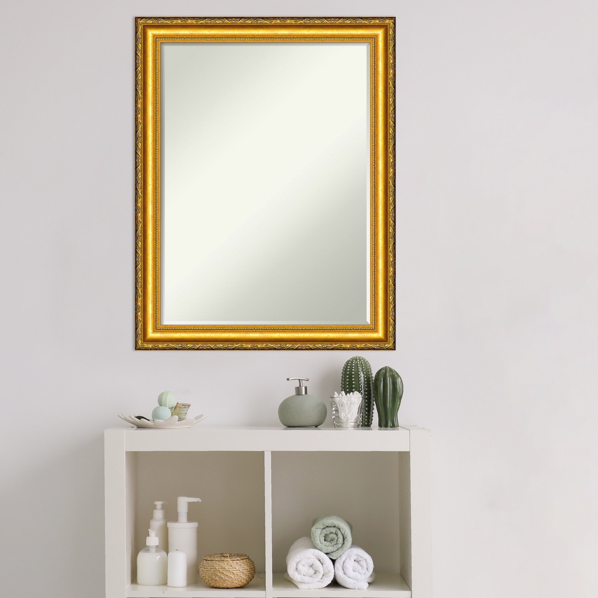 House of Hampton® Drewey Colonial Petite Beveled Wall Mirror | Wayfair