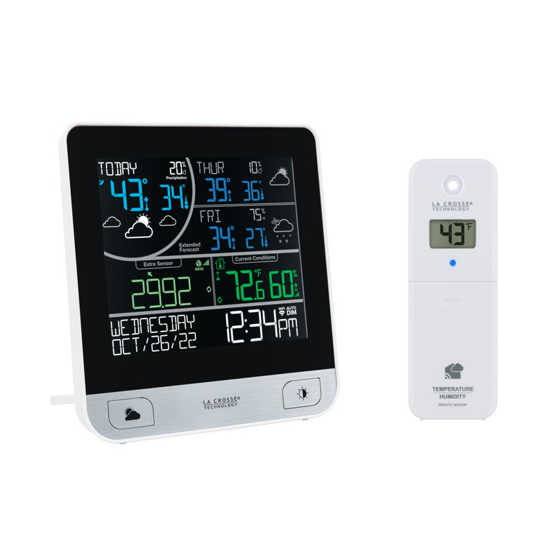 La Crosse Technology Wi-Fi Multi-Day Forecast Digital Weather Station ...