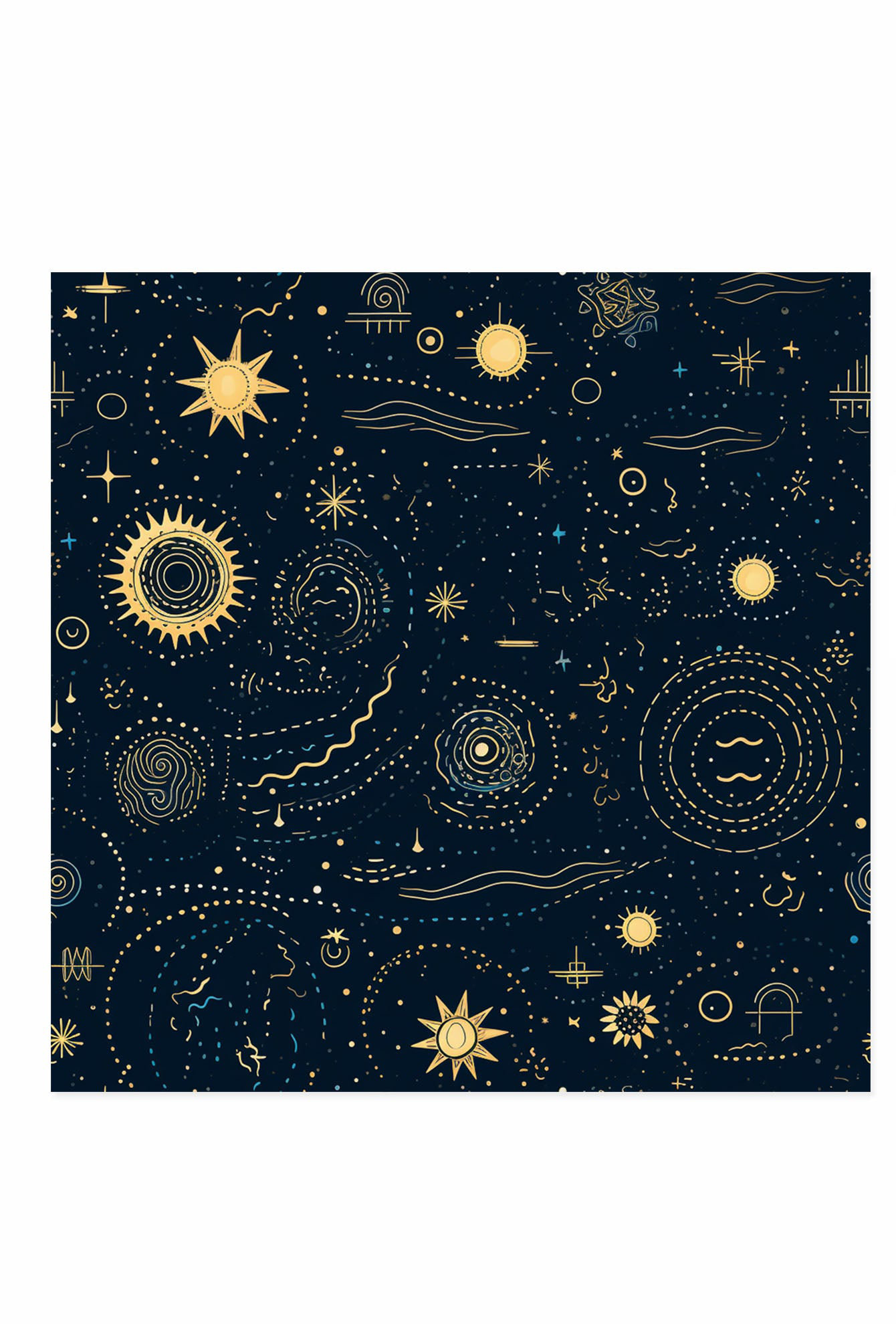 Winston Porter Astronomy and Space Stars Pattern IV Modern Unframed Art ...