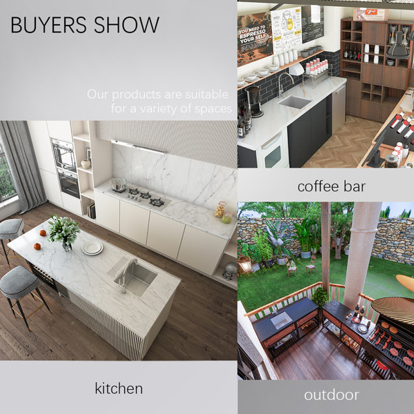 Sinber 32" x 19" Undermount Single Bowl Kitchen Sink with 304 Stainless ...