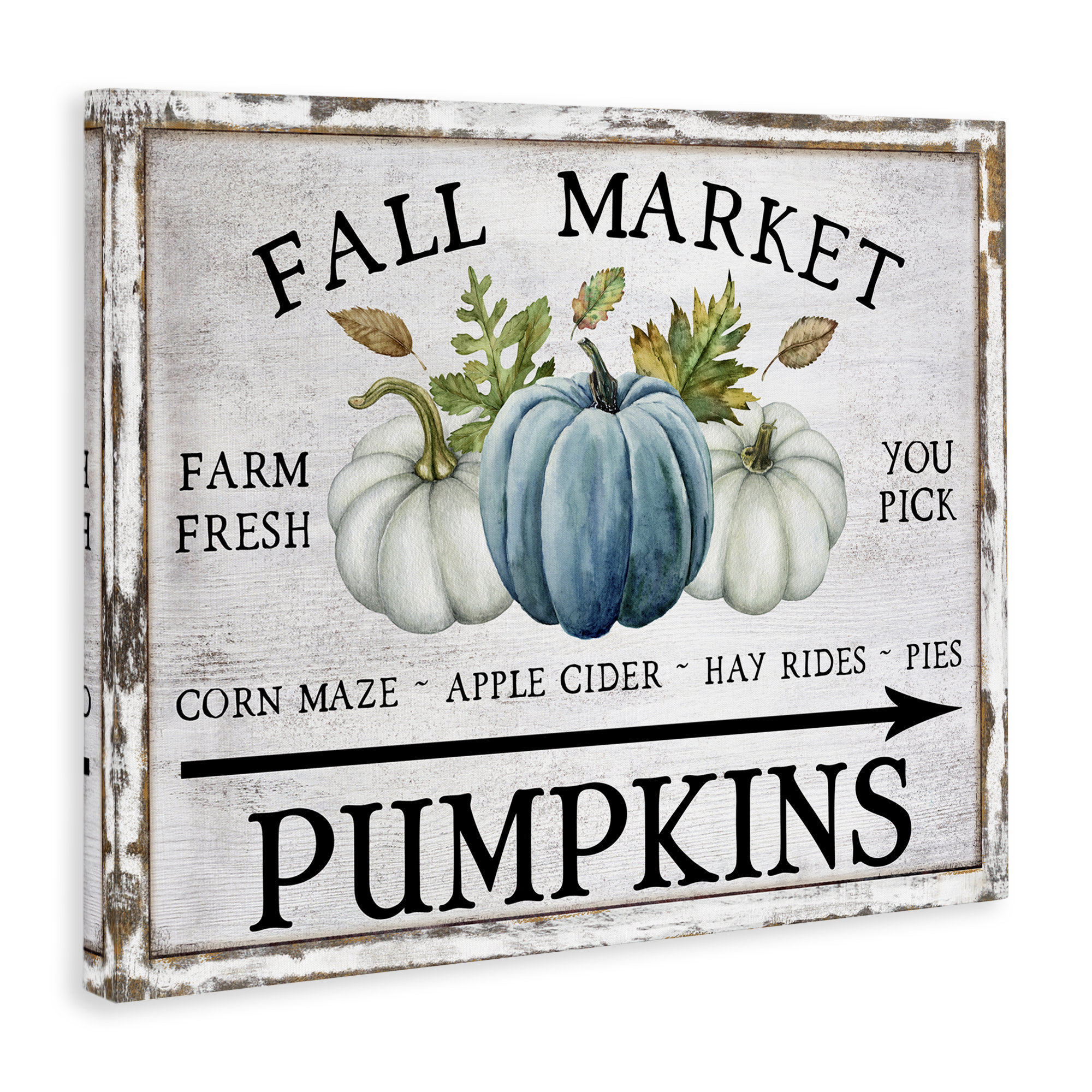 Ophelia & Co. Fall Market with Arrow Canvas Wall Art by Creatif Belle ...