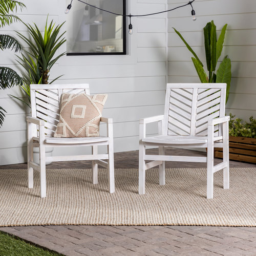 Wayfair | White Patio Dining Chairs You'll Love in 2023