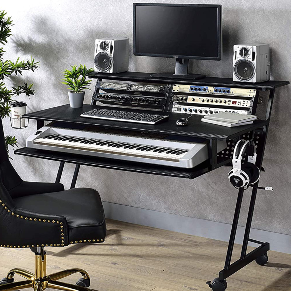 Inbox Zero Music Studio Producer Recording Piano Stand Desk, Unique ...