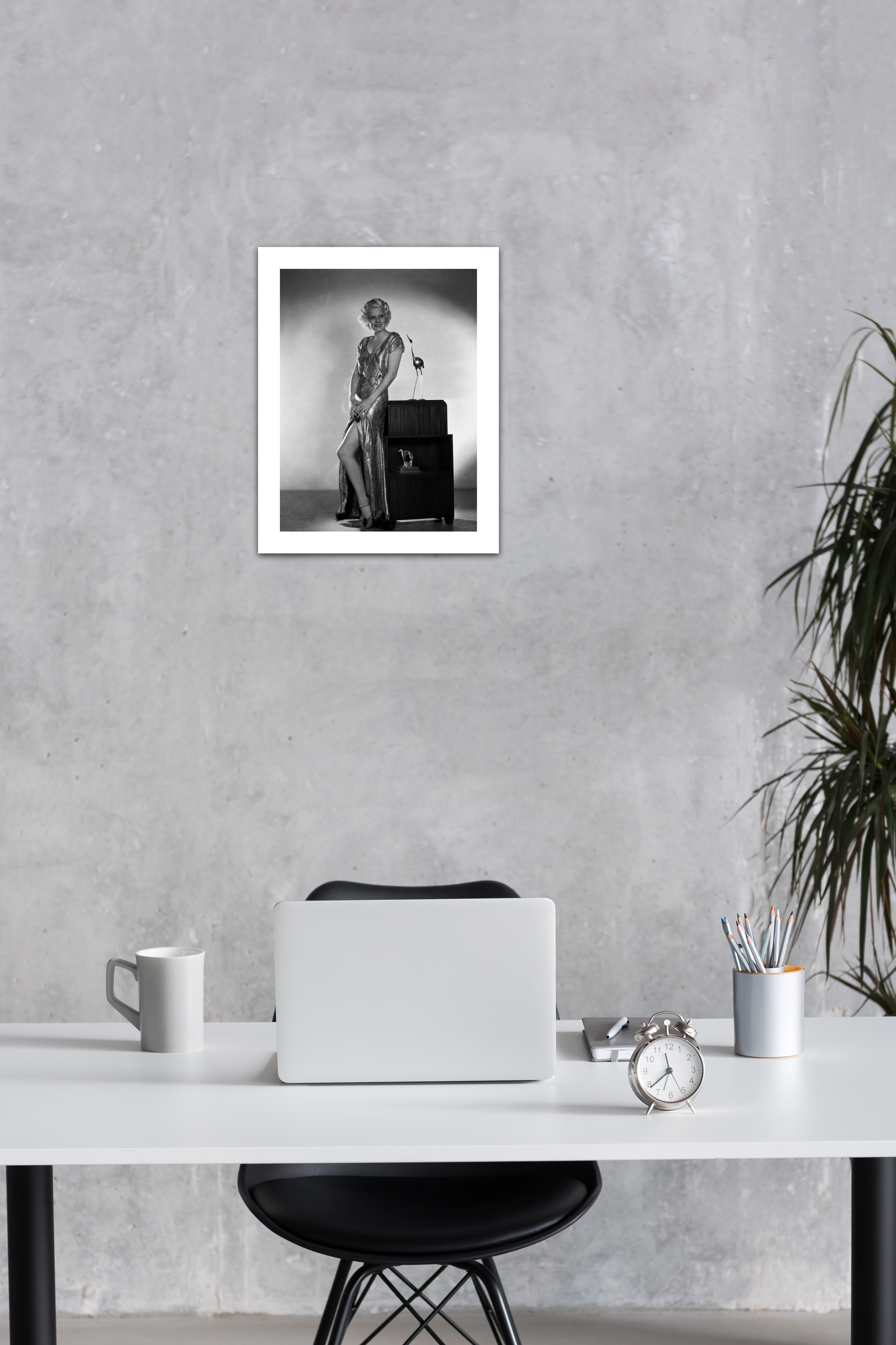 Globe Photos Entertainment & Media Jean Harlow Looking away - Unframed ...