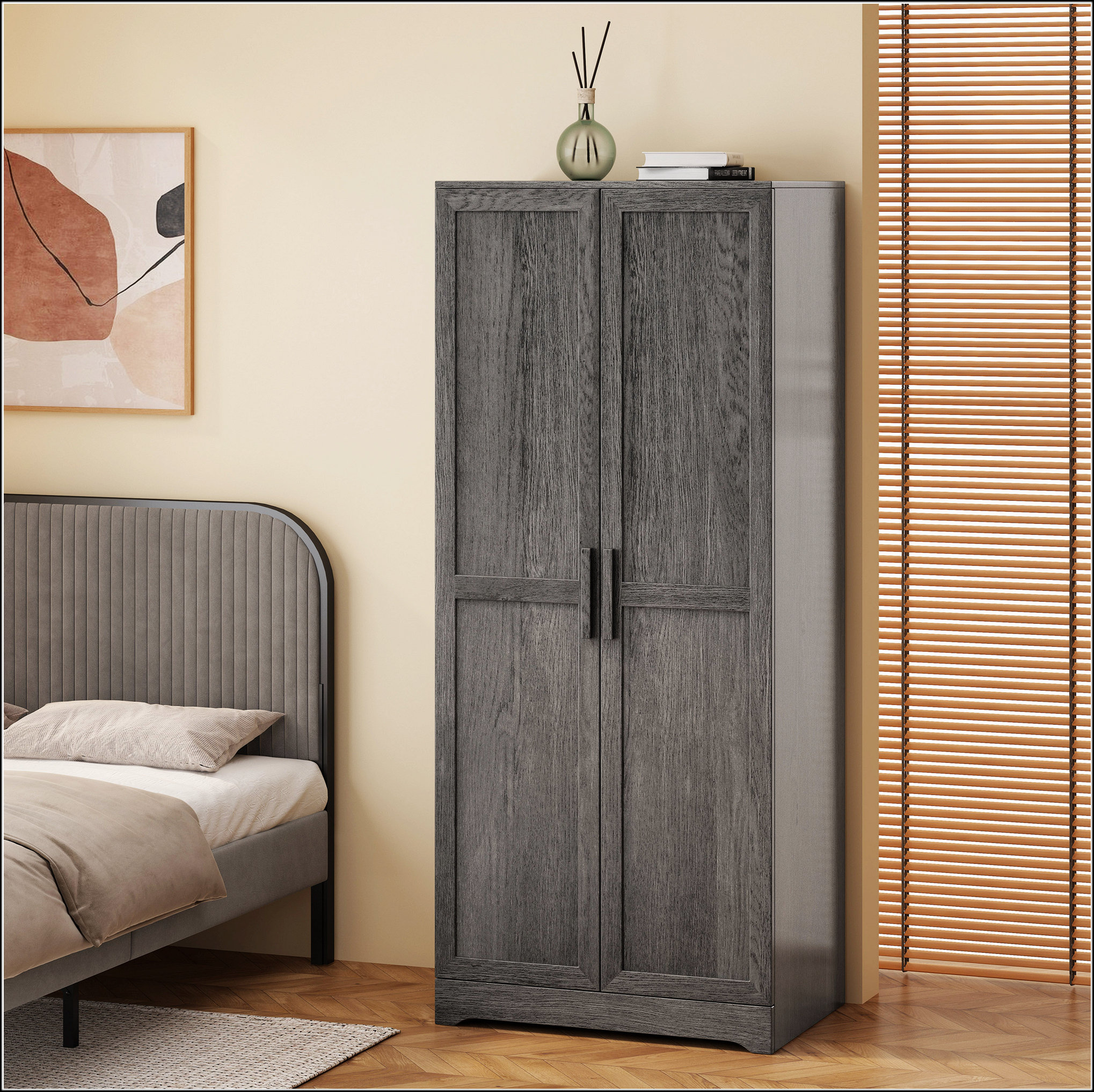 Ophelia & Co. DELANEY 2-DOOR WARDROBE | Wayfair