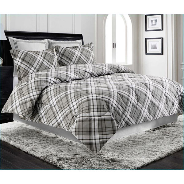 Maison Condelle Twill Plaid Comforter Set & Reviews | Wayfair