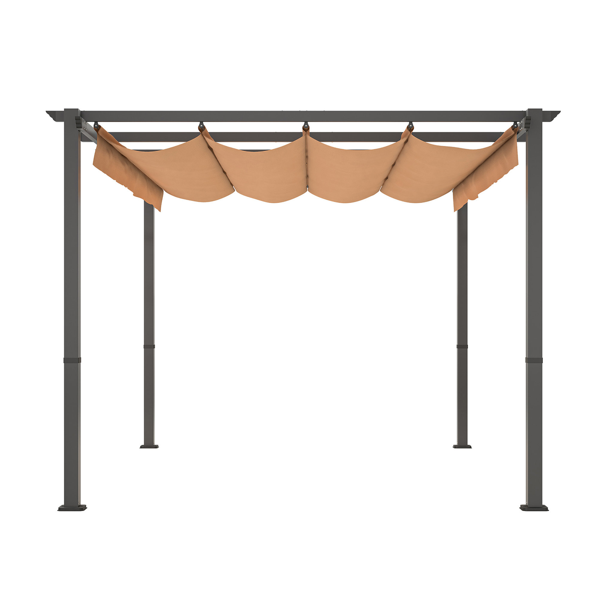 Vandia Pergola de patio en aluminium 10 po x 13 po, pergola d'extérieur polyvalente avec auvent ...