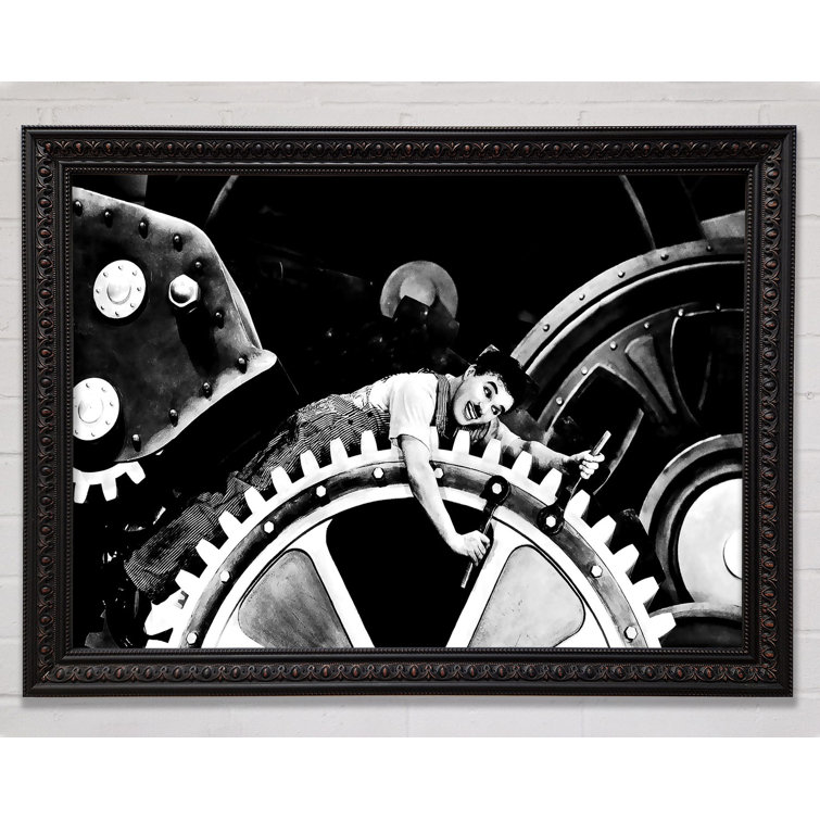 Bright Star Charlie Chaplin Cogs - Single Picture Frame Art Prints ...