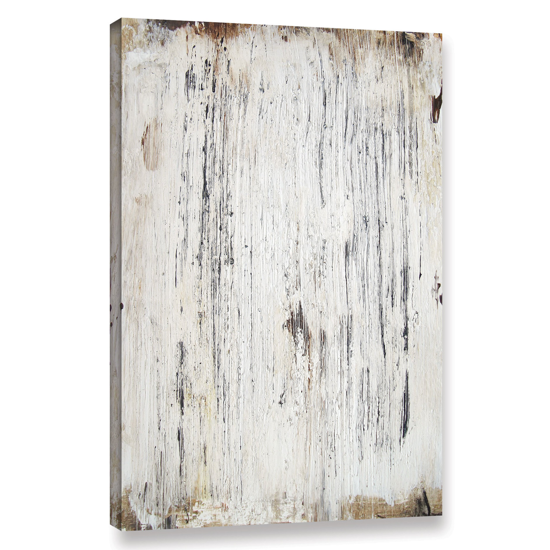 Union Rustic 'White Washed Wood' Graphic Art Print on Canvas & Reviews ...