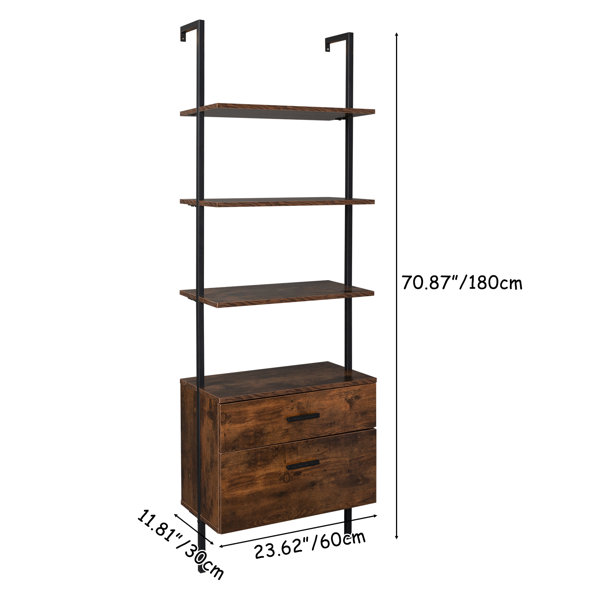 Trent Austin Design® 70.87" H x 23.62" W Steel Etagere Bookcase ...