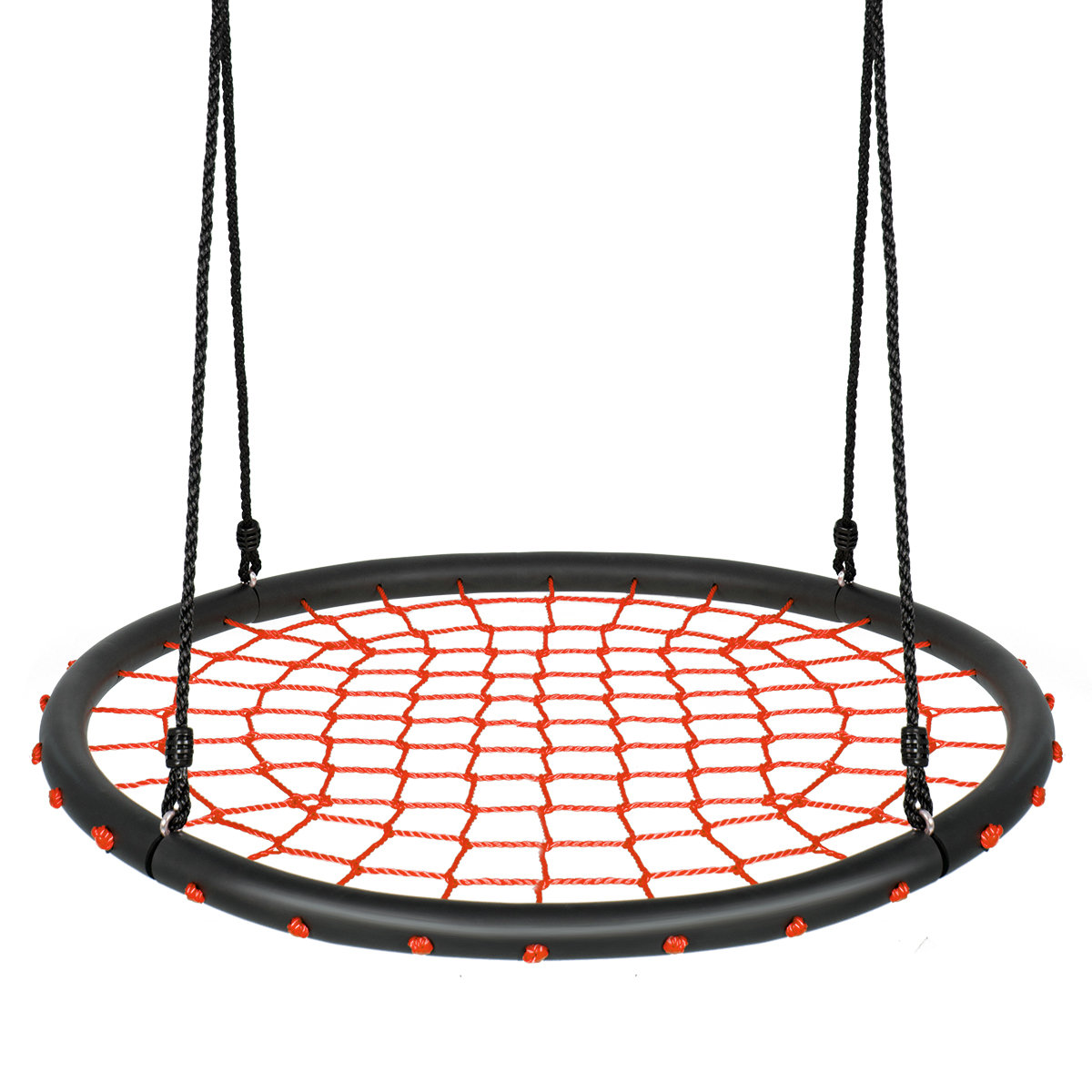 Arlmont & Co. Jumbala 40'' Spider Web Tree Swing Set W/ Adjustable ...