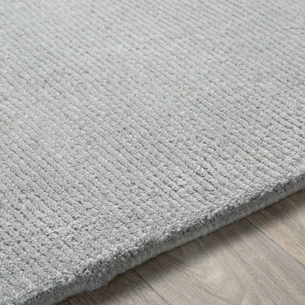 AllModern Crowe Handmade Hand Loomed Wool Dark Gray Rug & Reviews | Wayfair