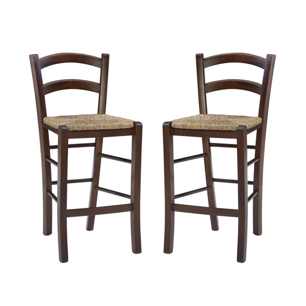 Sand & Stable Raegan Solid Wood Stool & Reviews | Wayfair