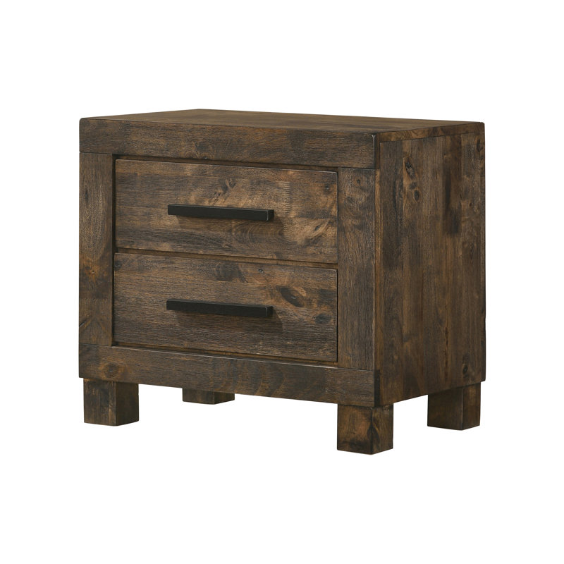 Loon Peak® Feliberto 4 Piece Bedroom Set in Rustic Golden Brown | Wayfair