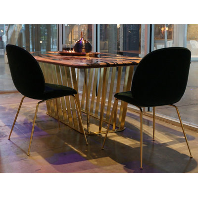 Arditi Collection Giona Metal Base Dining Table | Wayfair