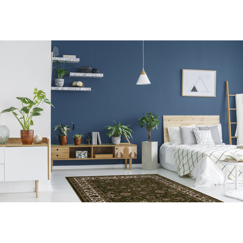 Canora Grey Leatri Oriental Green Area Rug & Reviews | Wayfair